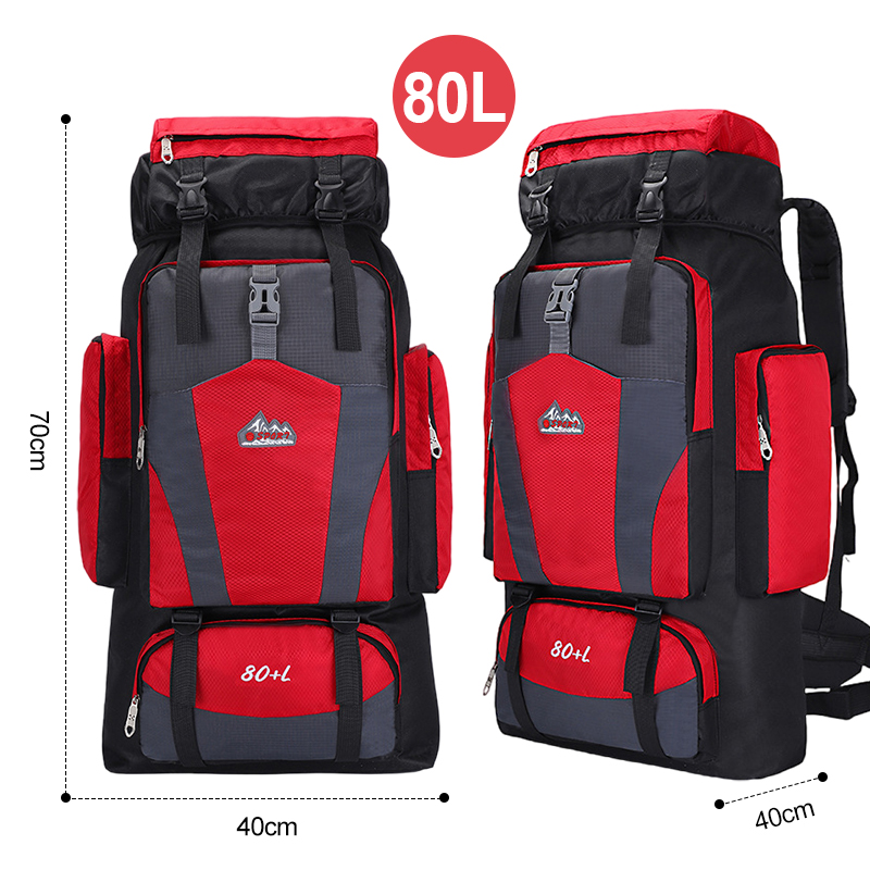 READY STOCK 80L60/40L BIG HIKING Bag Waterproof Travel Bag beg Outdoor ...