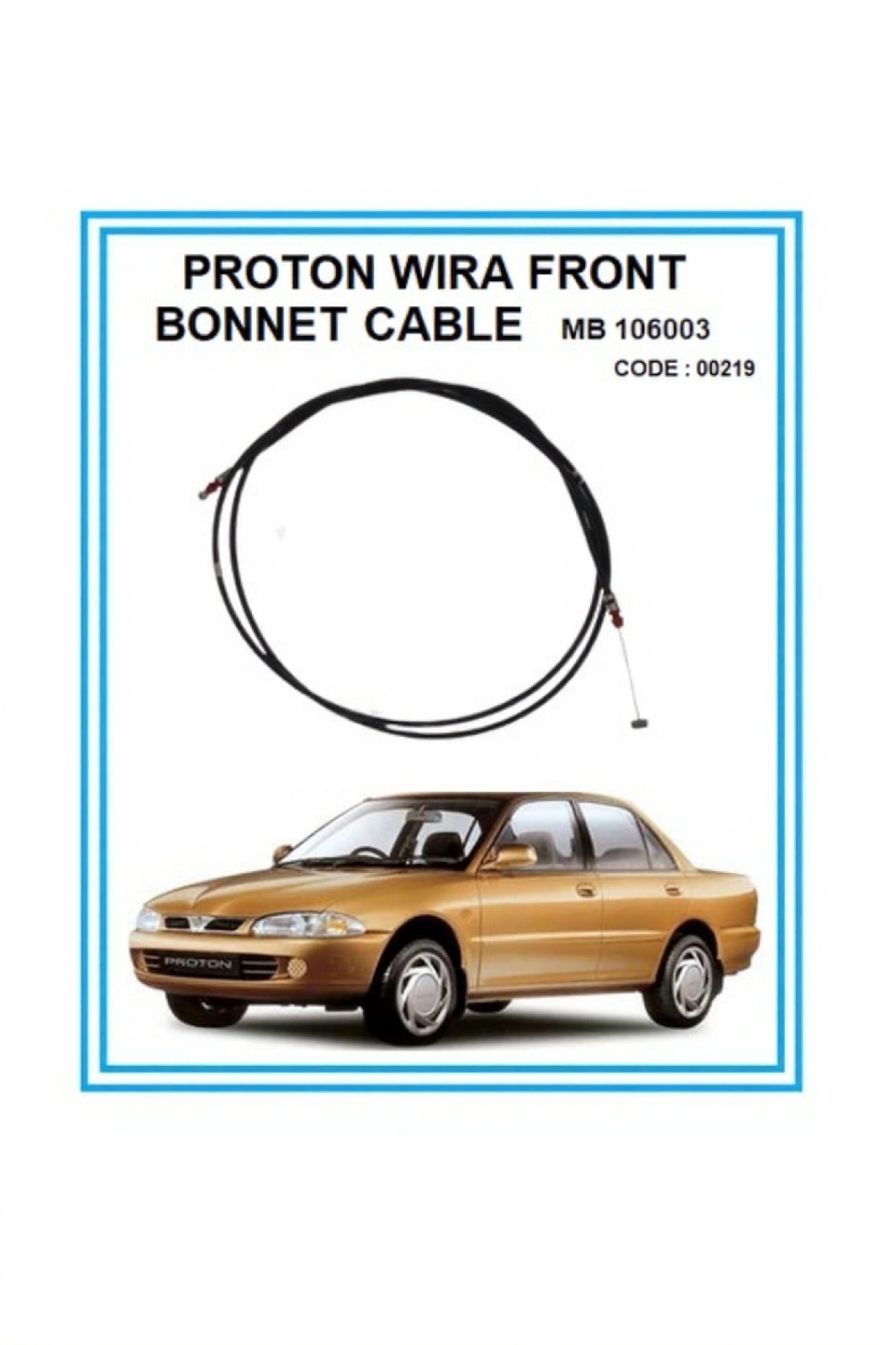 Proton Wira Front Bonnet Cable | Shopee Malaysia