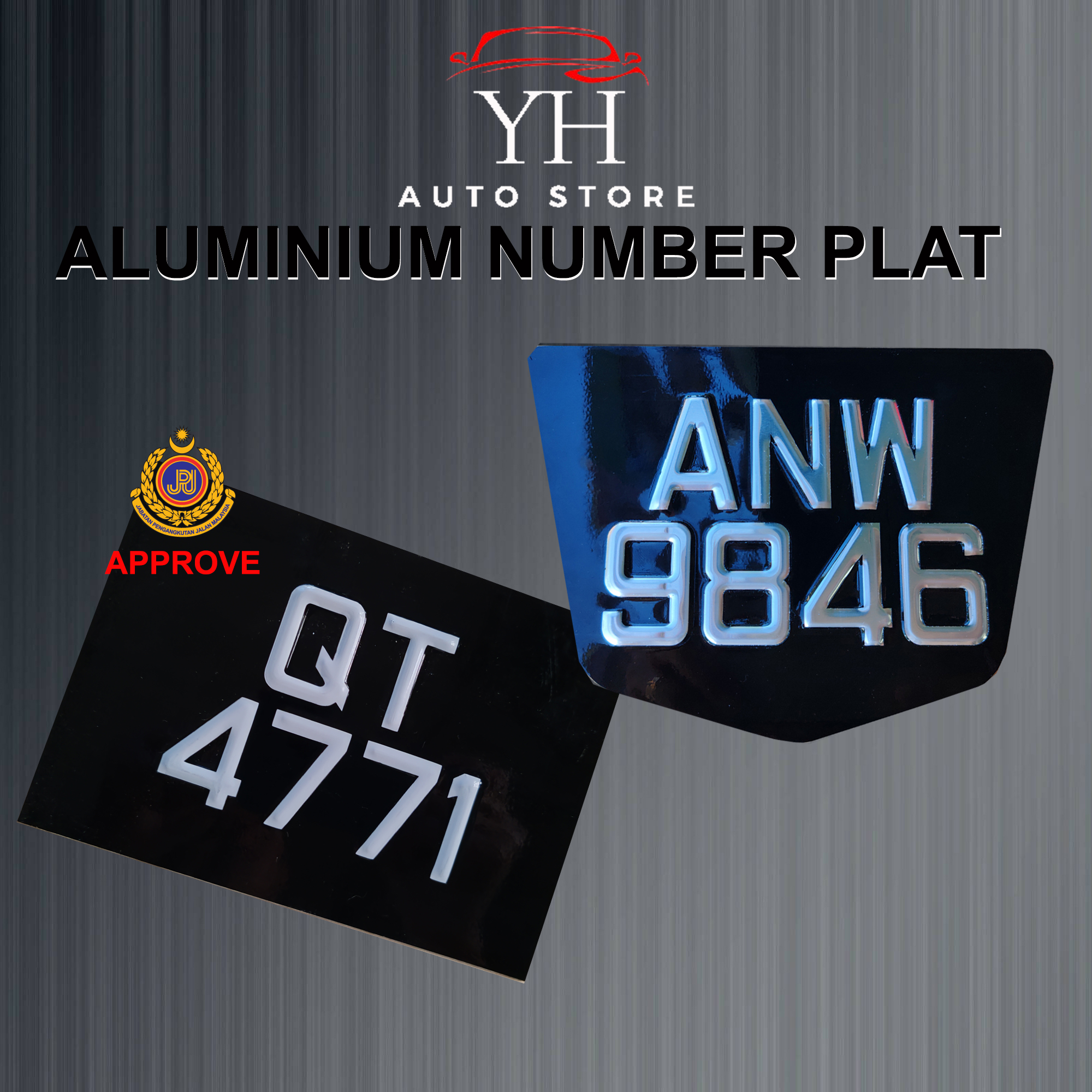 No Plate Ketuk Motor Nombor Plate Motor Frame Plate No Plat accessories ...