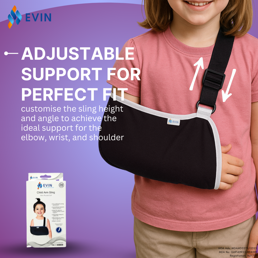 EVIN Child Arm Sling with Thumb Cuff Sling Elbow Brace Arm Sling ...