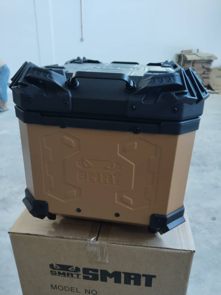 NEW Special Edition SMRT ALUMINIUM 45L TOP BOX UNIVERSAL MOTOR GREEN ...