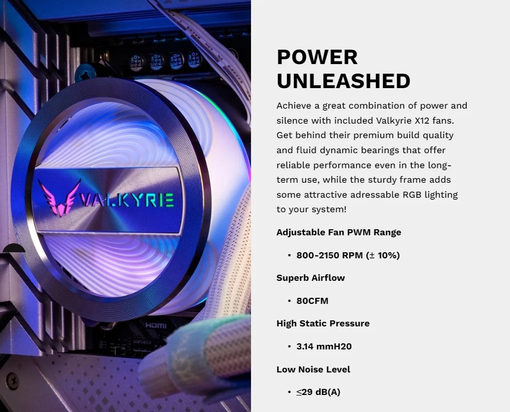 Valkyrie GL240W RGB 240mm Liquid CPU Cooler - (Stock Clearance | 1 ...