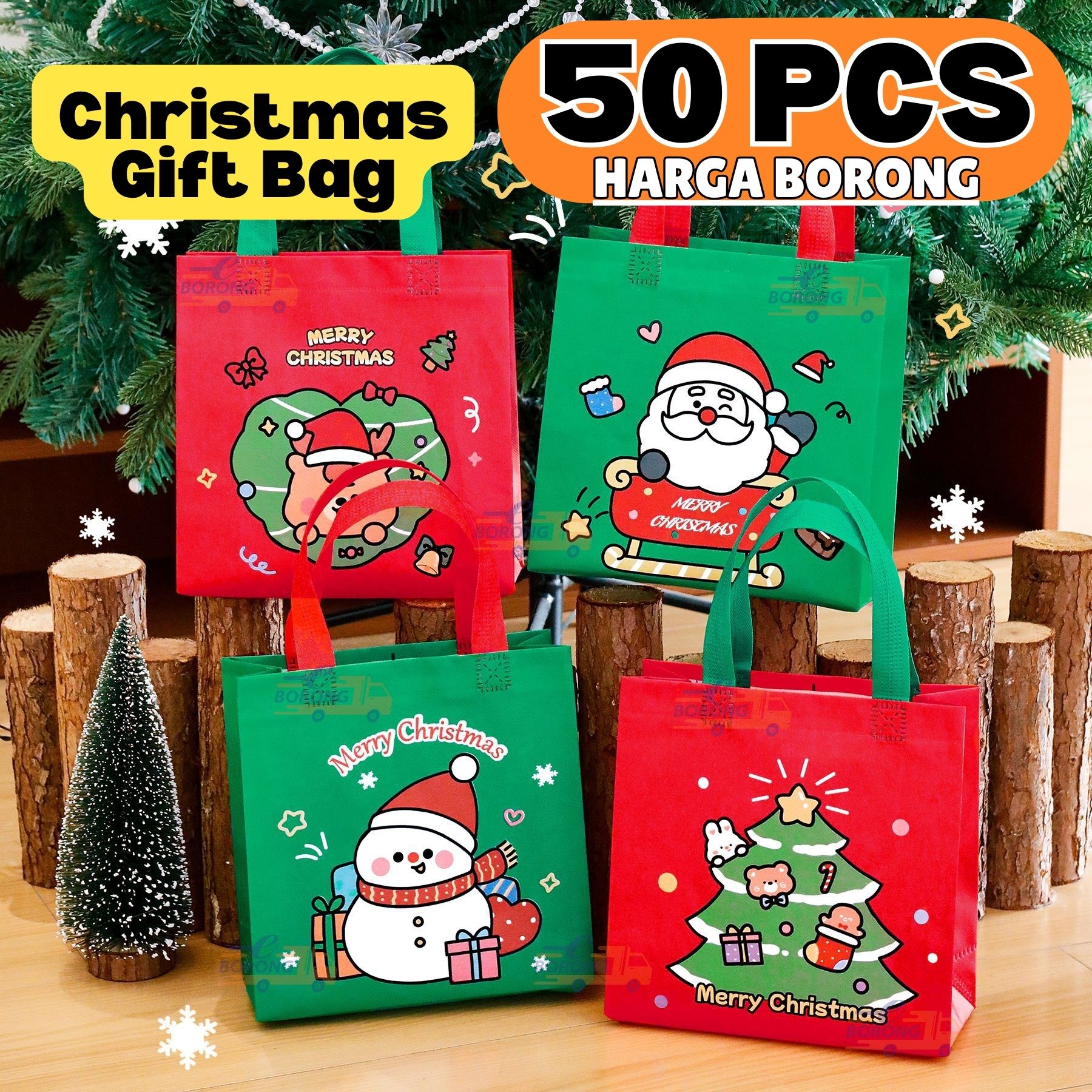 BORONG【50 pcs】Beg Goodies Birthday for Kids Capybara Tuition Beg ...