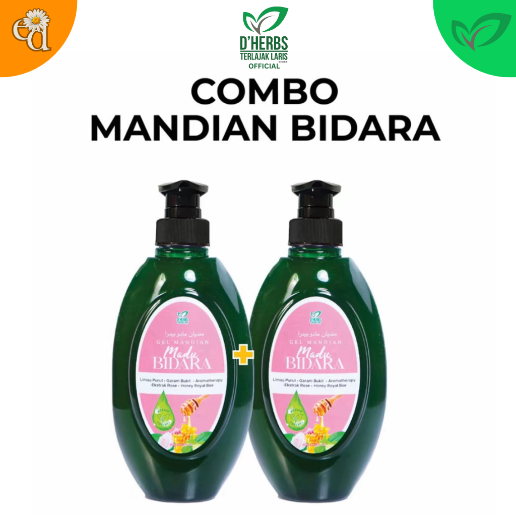 DHERBS Gel Mandian Madu Bidara Combo (550ml) | Shopee Malaysia