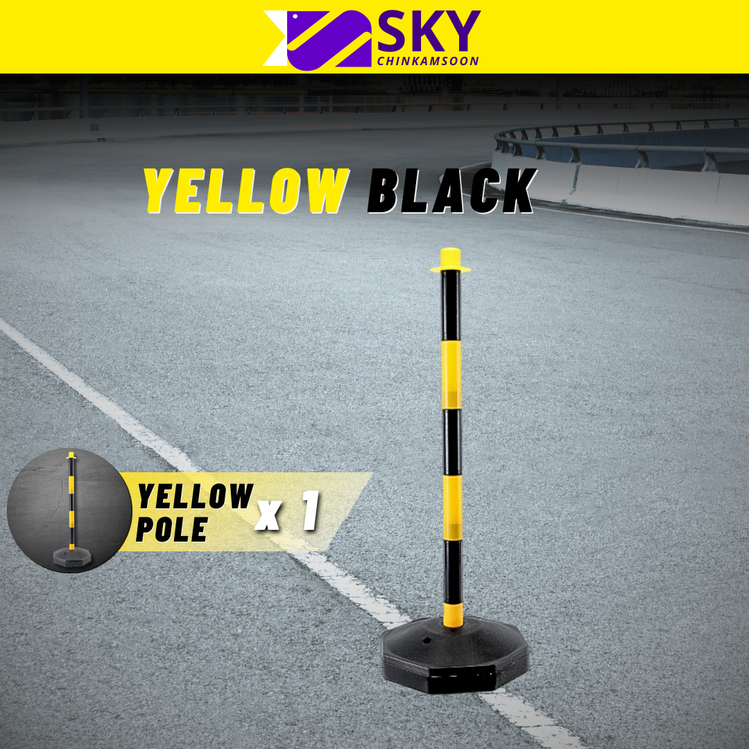 85cm Traffic Safety Post Parking Delineator Barrier Bollard Cones ...