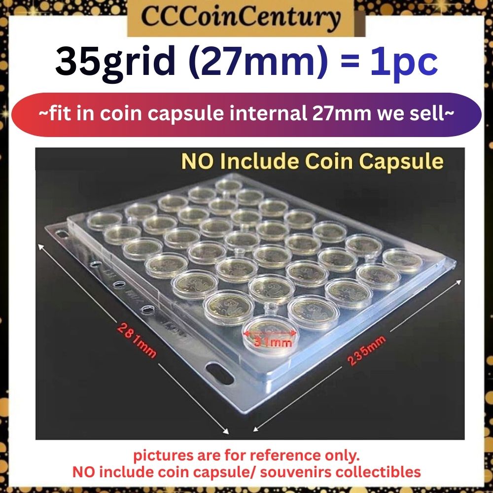 PCCB MINGT Storage Sheets For Capsuled Coins Collections *fit in Widen ...