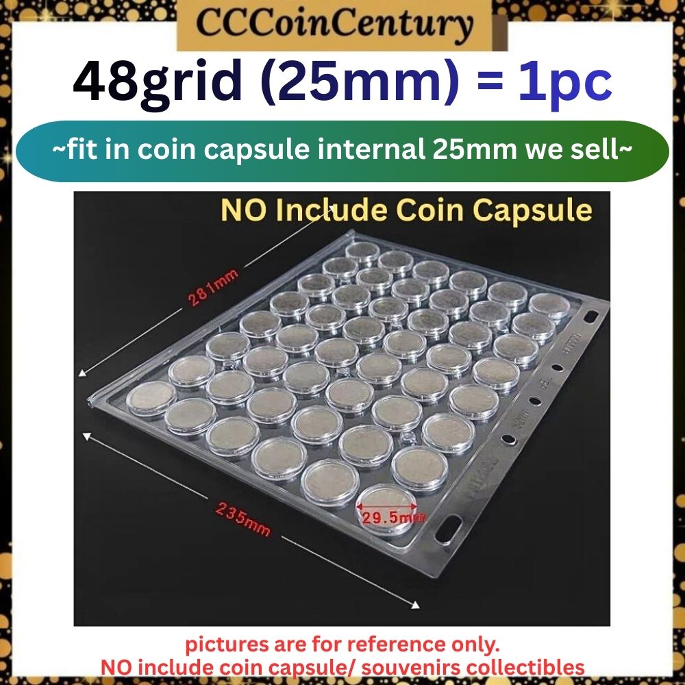 PCCB MINGT Storage Sheets For Capsuled Coins Collections *fit in Widen ...