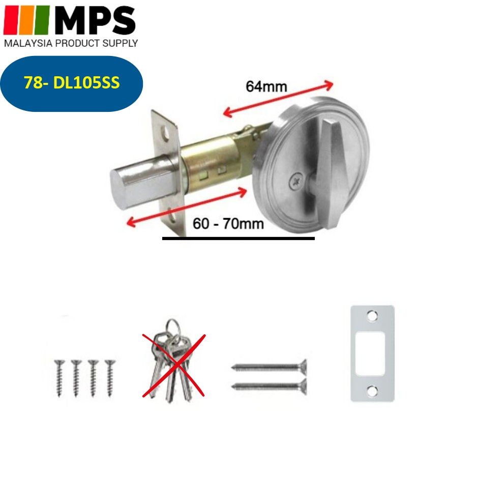 Remax One Side Thumbturn Half Deadbolt Door Lock Door Lock Stainless ...