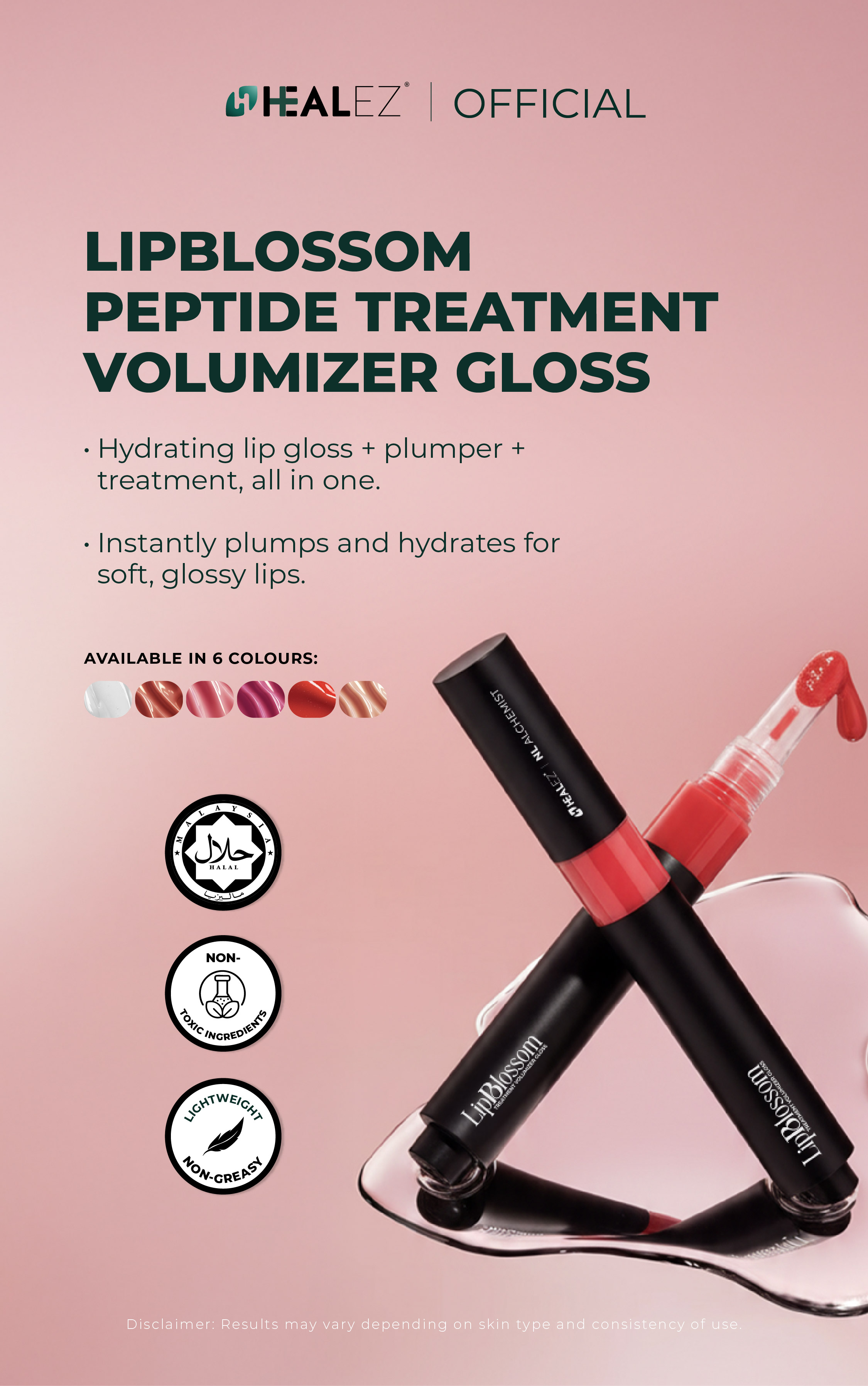 [NEW] Healez x NL Alchemist - LIPBLOSSOM Treatment Volumizer Gloss ...
