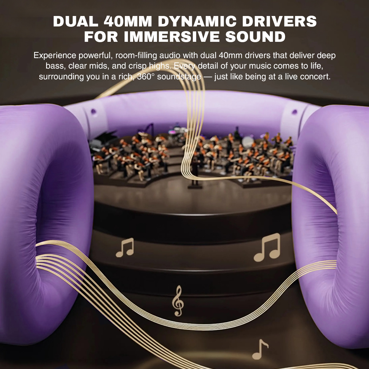 Vinnfier VF Elite 3 BT Wireless Over-Ear Headphones | Bluetooth V6.0 ...