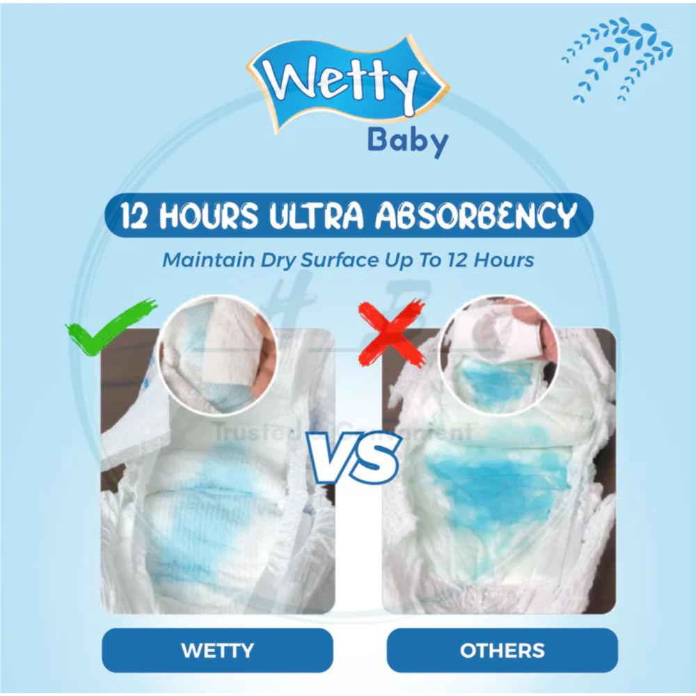 (1carton) Wetty Baby Pant type Pampers /Wetty Soft Air-thru Baby ...