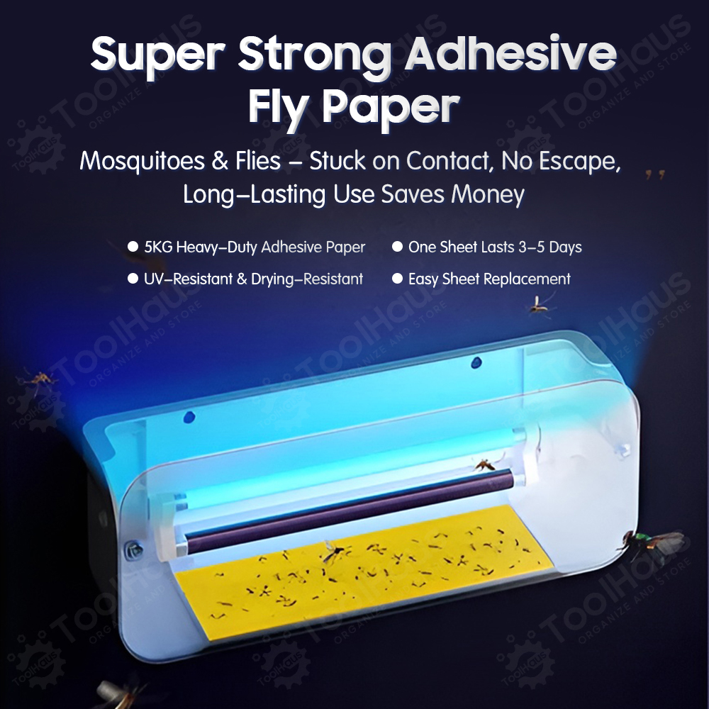 🔥In stock🔥Wall Mounted LED UV Mosquito Killer Lamp, Sticky Fly Trap for ...