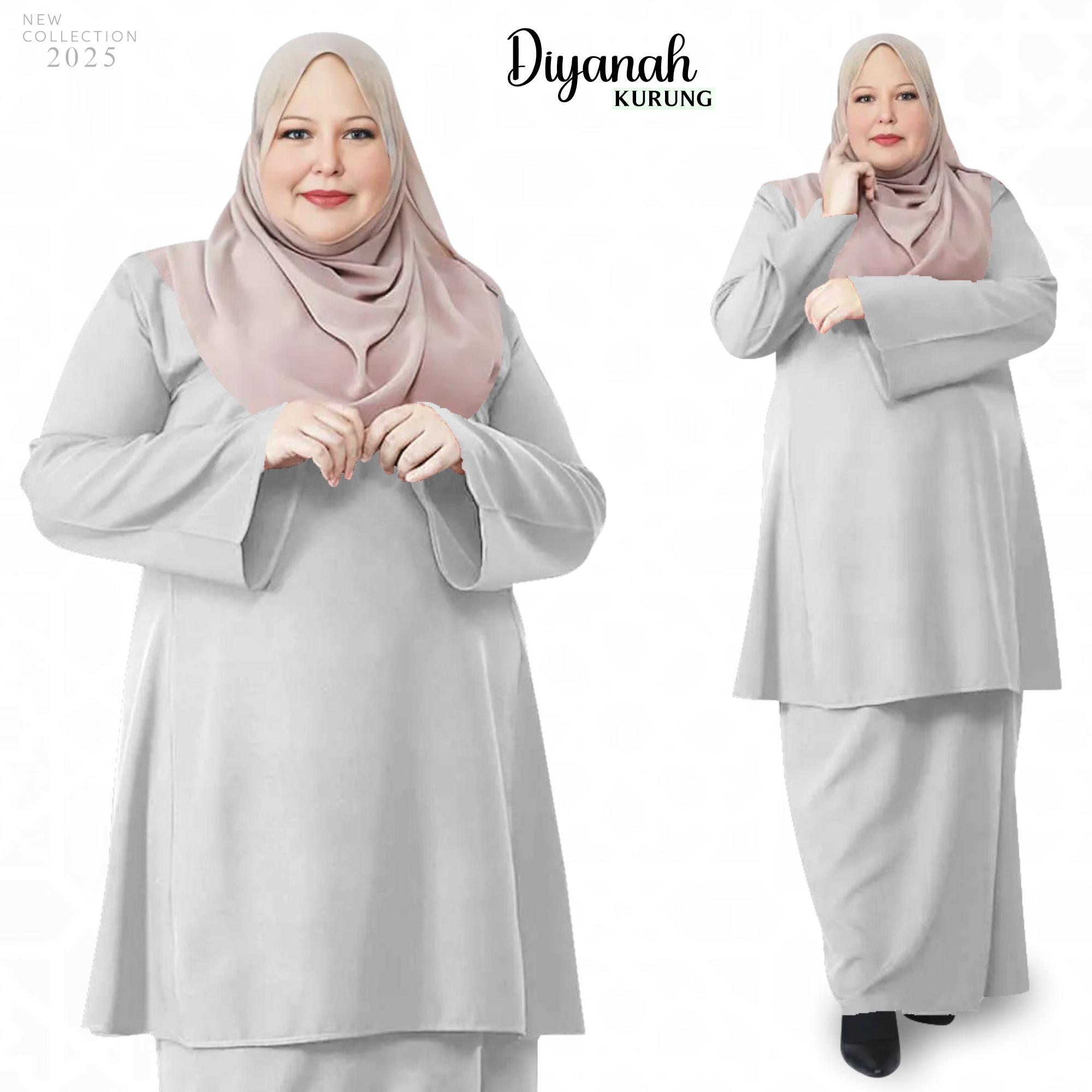 New Arrival Plus Size Adira Baju Kurung Set, Size-3XL to 8XL Material ...