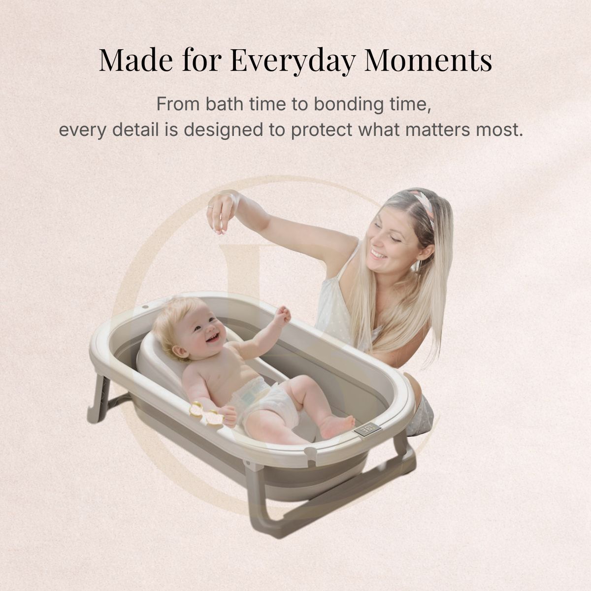 CUDDLEB NeoSafe™ Extra Large Baby Bath Tub For Newborn Foldable Baby ...