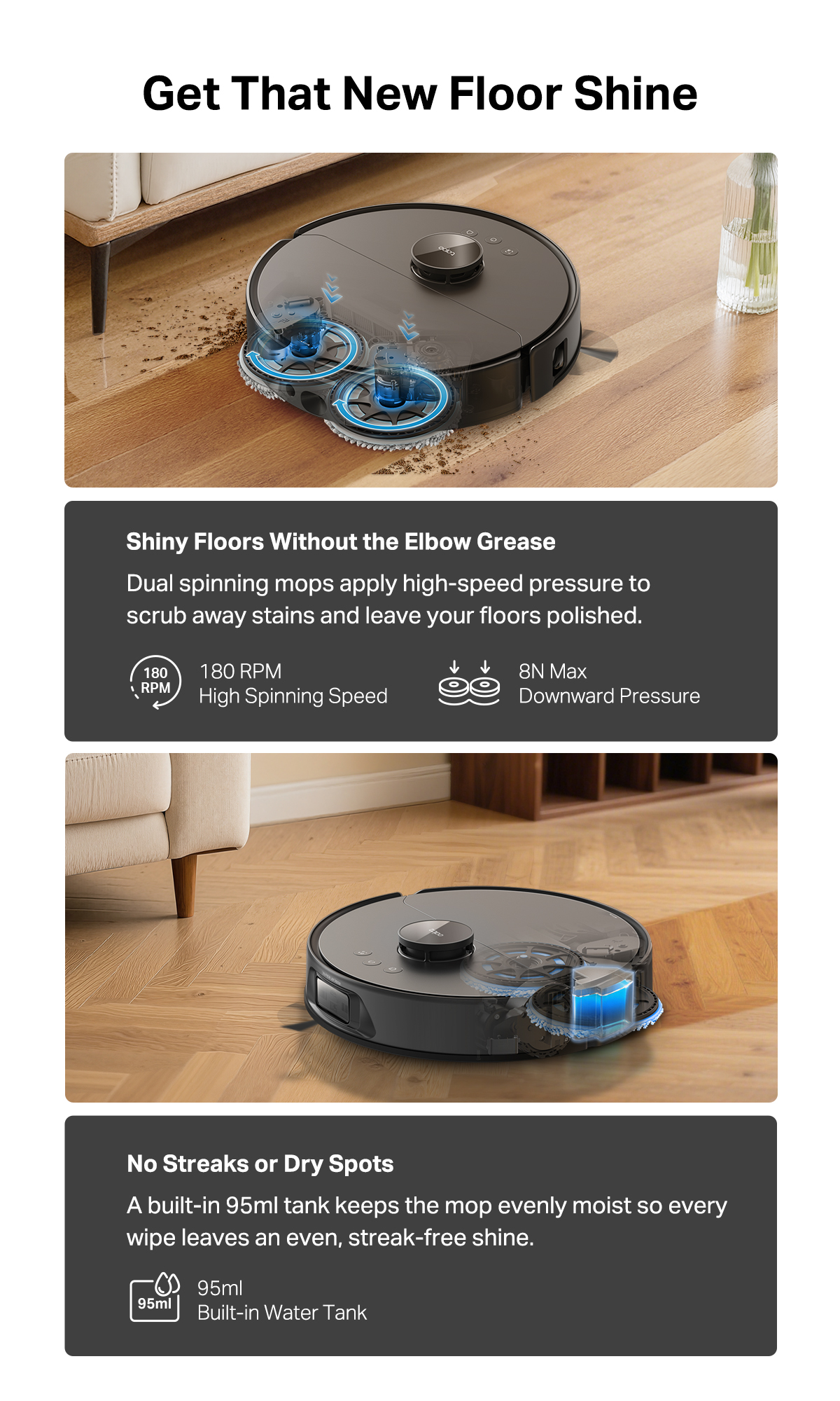 【NEW】TP-Link Tapo RV50 Pro Omni 15000Pa DeepEdge Adaptive Robot Vaccum ...
