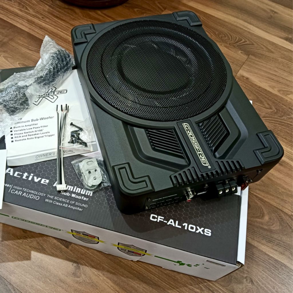 Crossfire CF-AL10XS 10 Inch Underseat Car Subwoofer 300W RMS Built-In ...