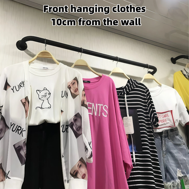 [Harga kilang] Wall Mounted Clothes Rack Wall Hanger Penyangkut baju ...