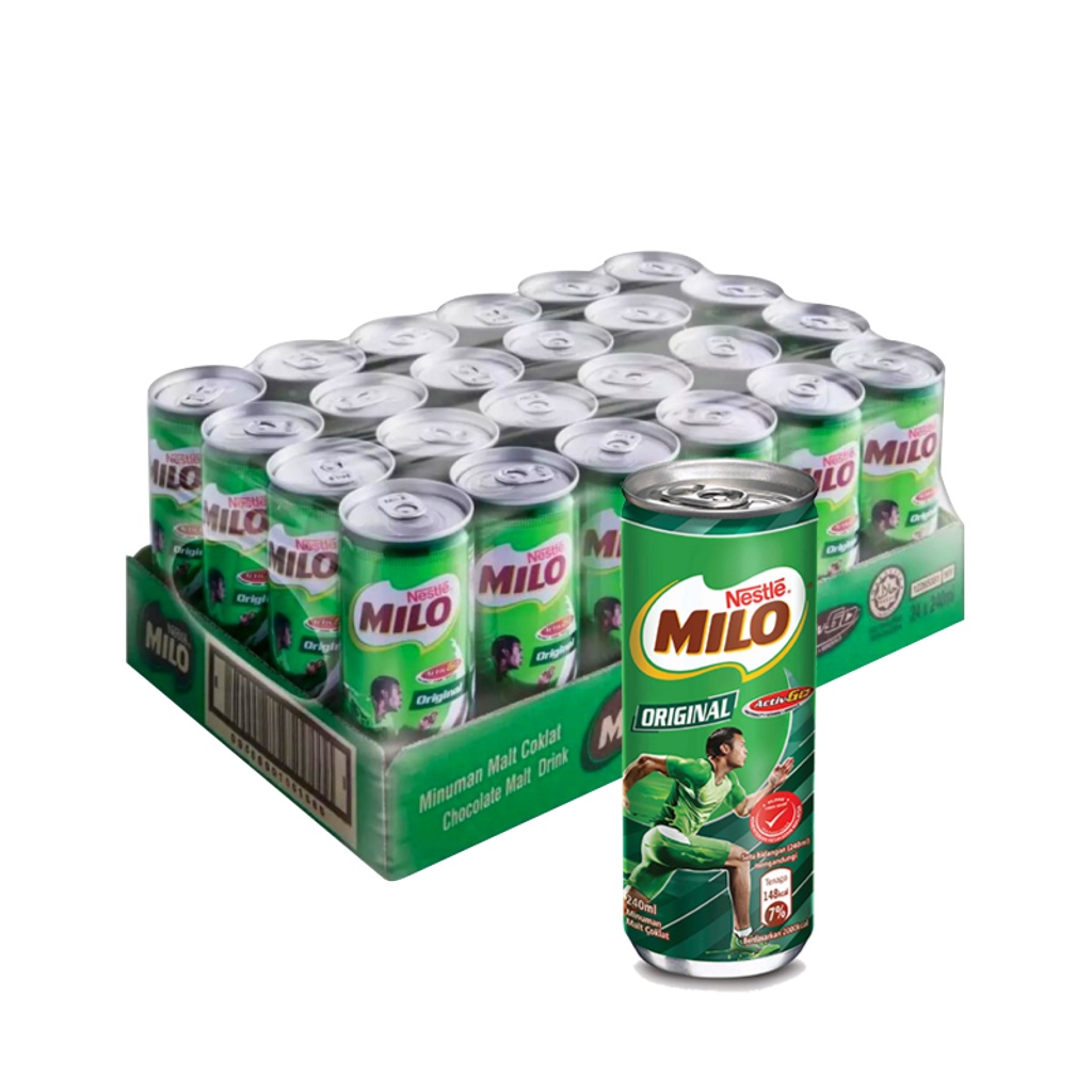 MILO ORIGINAL CAN DRINK 240ML X 20+4 CANS - (1 CARTON) | Shopee Malaysia