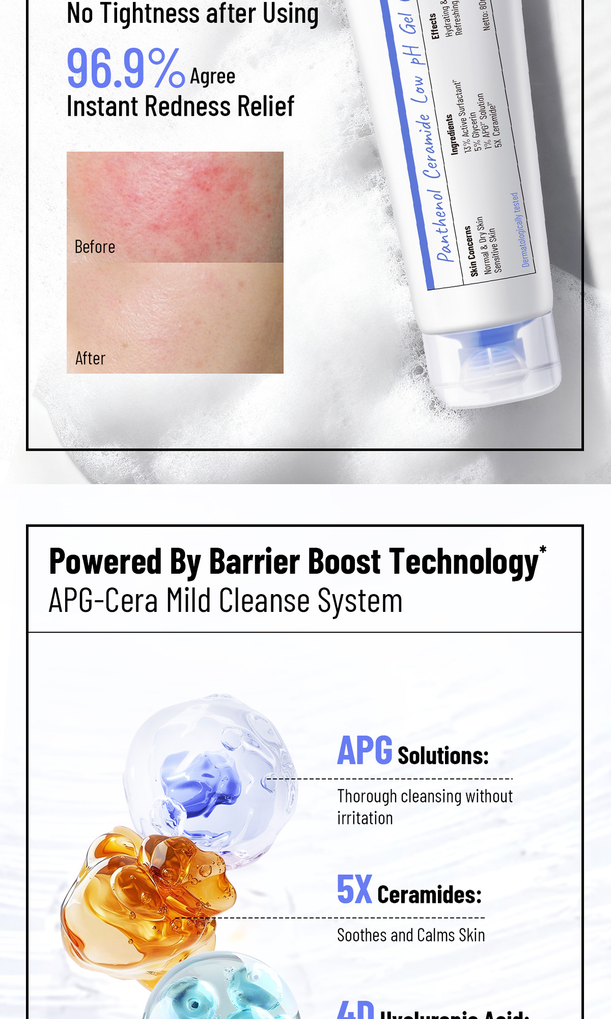 Formulogic: Panthenol Ceramide Low pH Gel Cleanser 80ml Normal Dry ...
