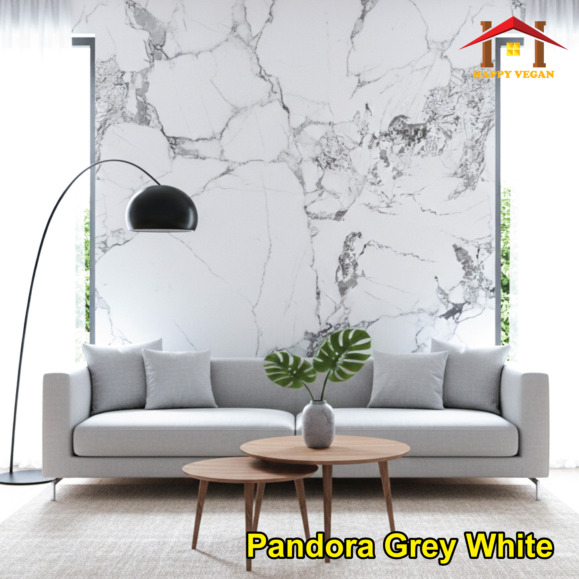60cm Marble Wall Sticker / Kertas Dinding Marmar Waterproof Wallpaper ...