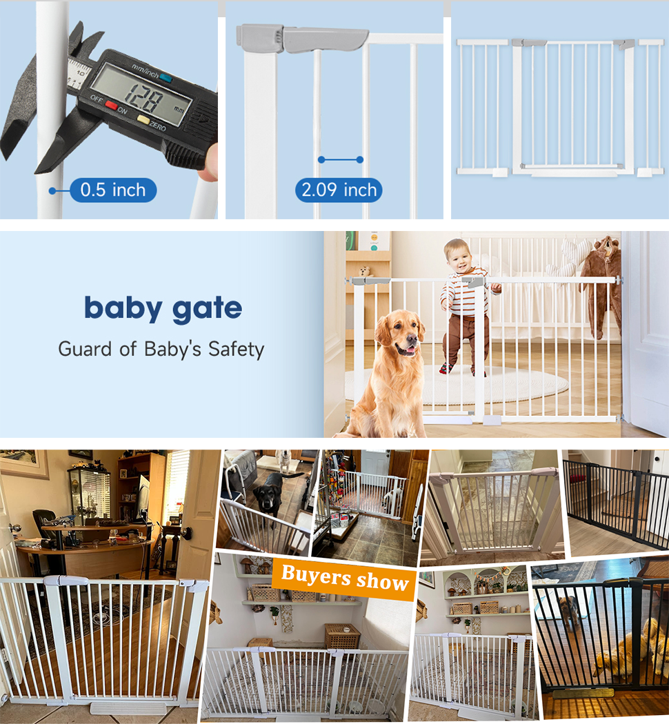 Pagar Baby Safety Gate Auto Closed Baby Gate Safety Pet Gate 3-locked ...