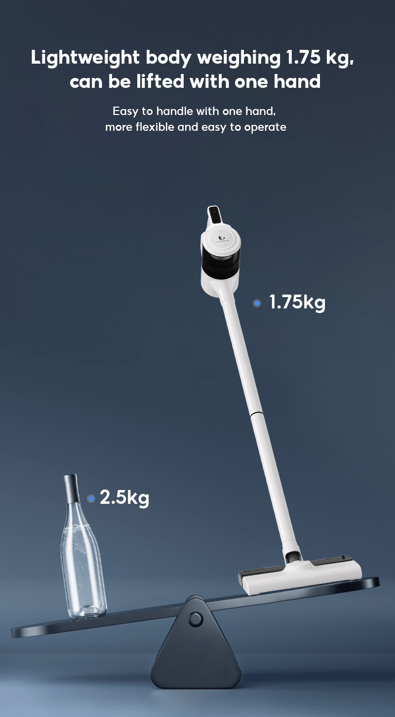 HAN RIVER Cordless Handheld Vacuum Cleaner With Mop Double Cleaning ...
