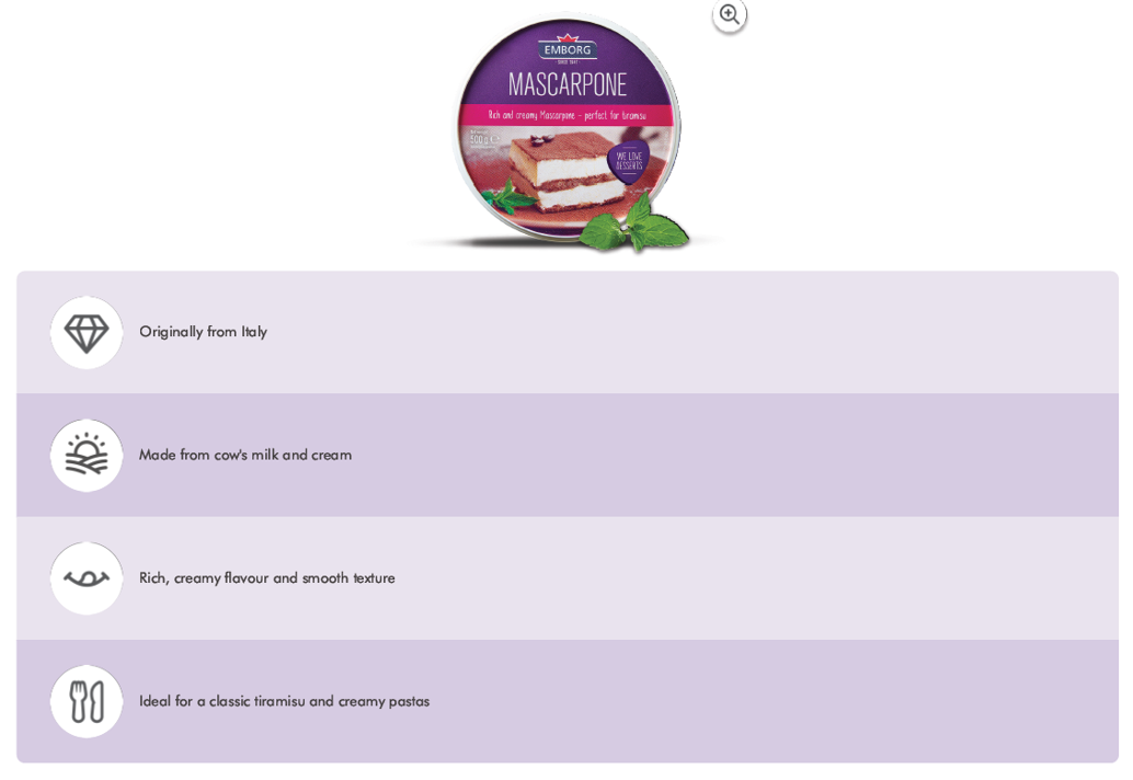 Emborg Mascarpone Cheese 250g / 500g | Shopee Malaysia