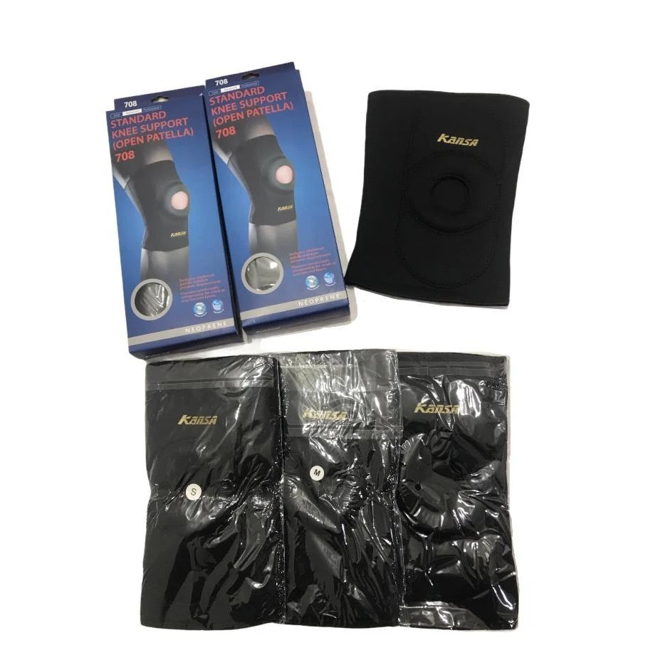 KANSA KNEE PROTECTOR GYM BADMINTON KNEE SUPPORT DECKER OPEN PATELLA ...
