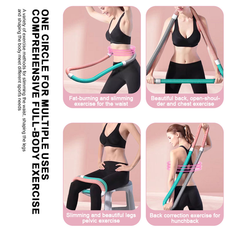 【Best Seller】弹簧软呼啦圈 Weighted Hula Hoop Slimming Soft Waist-Friendly ...