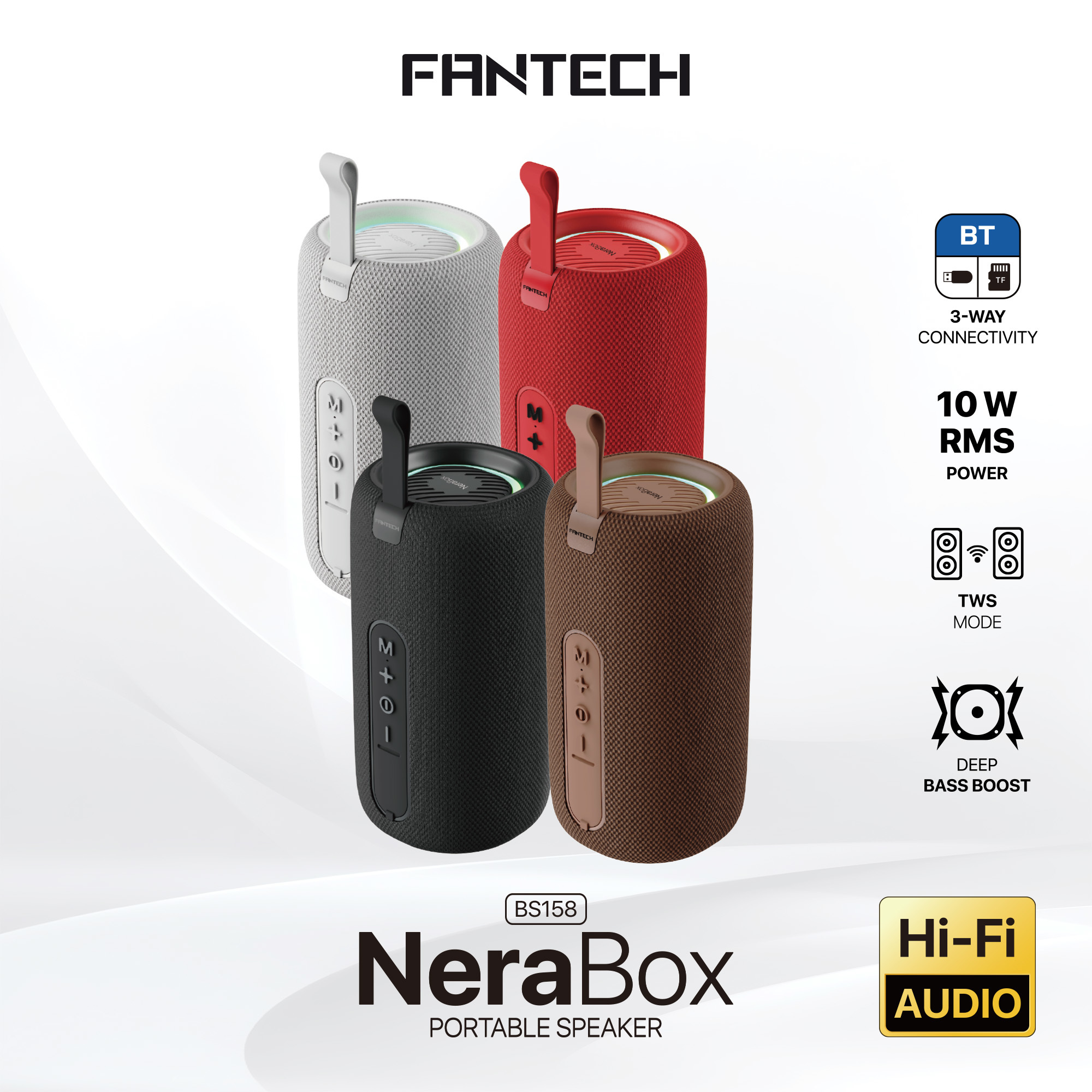 FANTECH BS158 NeraBox PORTABLE SPEAKER HI-FI AUDIO | Shopee Malaysia
