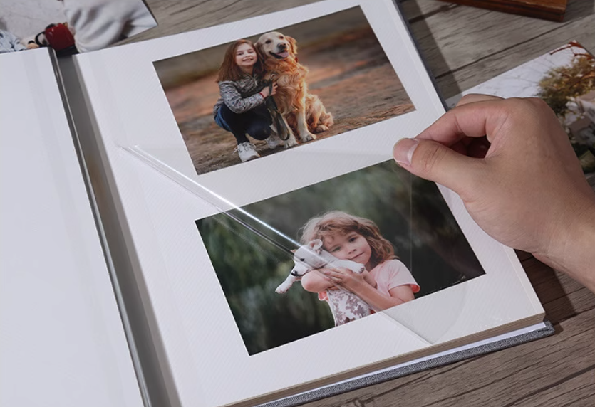 Large Photo Album Self Adhesive 18'' Linen Photo Book Family Photobook ...