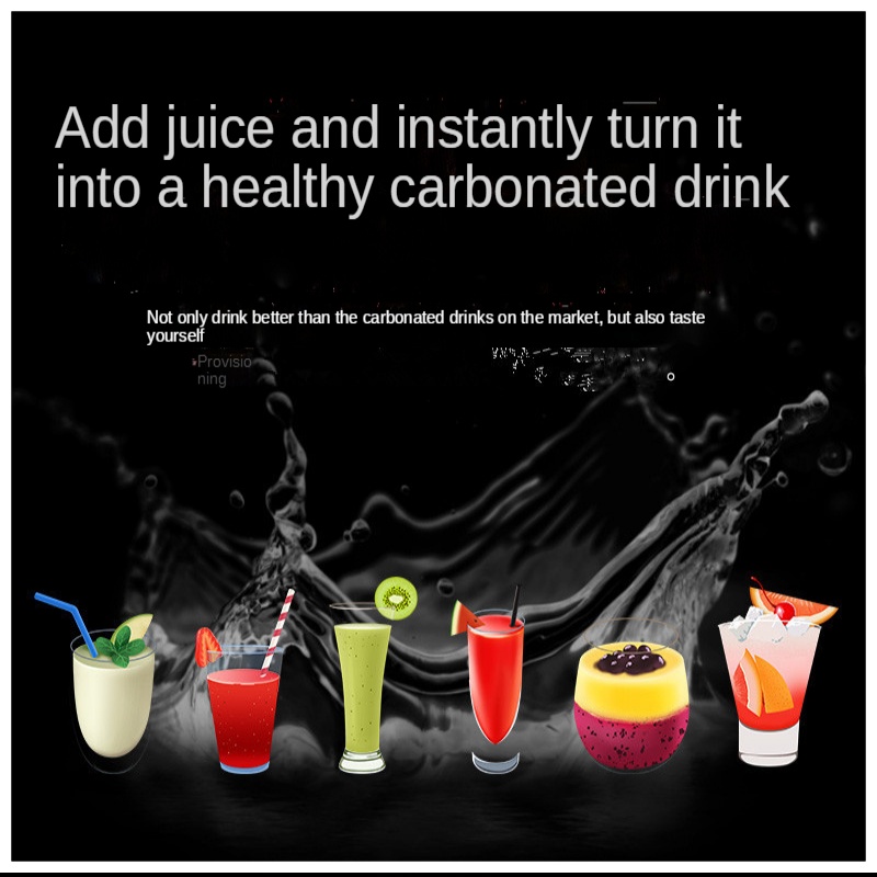 Soda Maker 1 Liter Cold Drink Carbonated Bubble Water Machine DIY ...