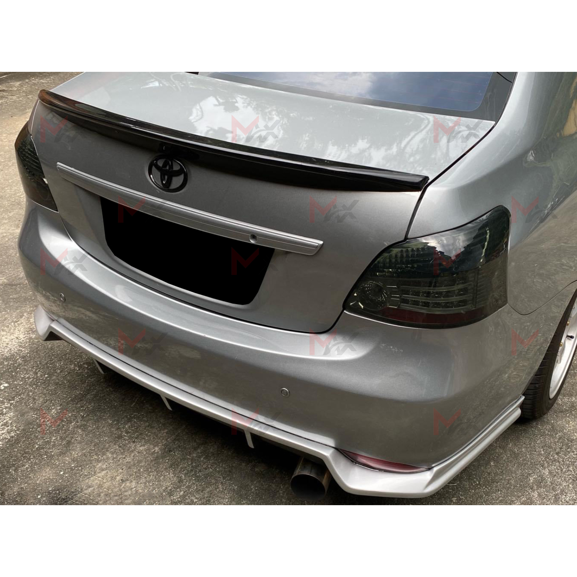 TOYOTA VIOS NCP93 2008-2012 TAKERO REAR DIFFUSER TAKERO BUMPER LIP ...