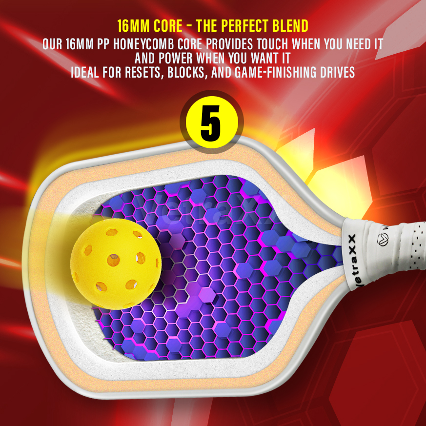 BPS VetraXX Pickleball Paddles Series 3.25 Nanoshield 3K 42cm x 19cm x ...