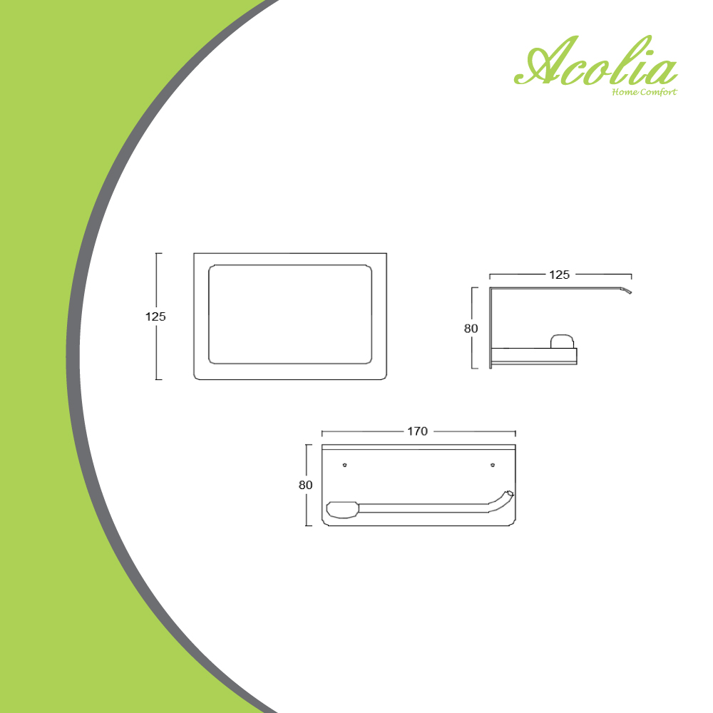 [ACOLIA] ACL Aluminum Tissue Paper Holder | Shopee Malaysia