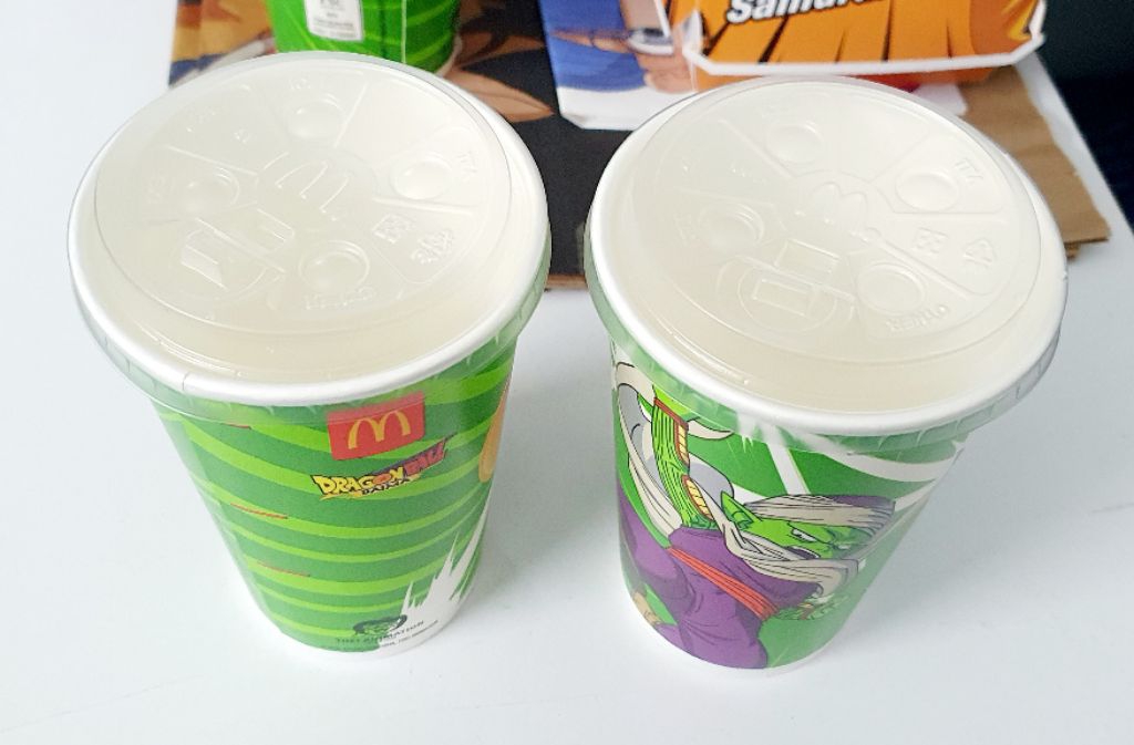 2pcs McDonalds McD X Dragon Ball Daima 2025 Paper Cup Limited Edition ...