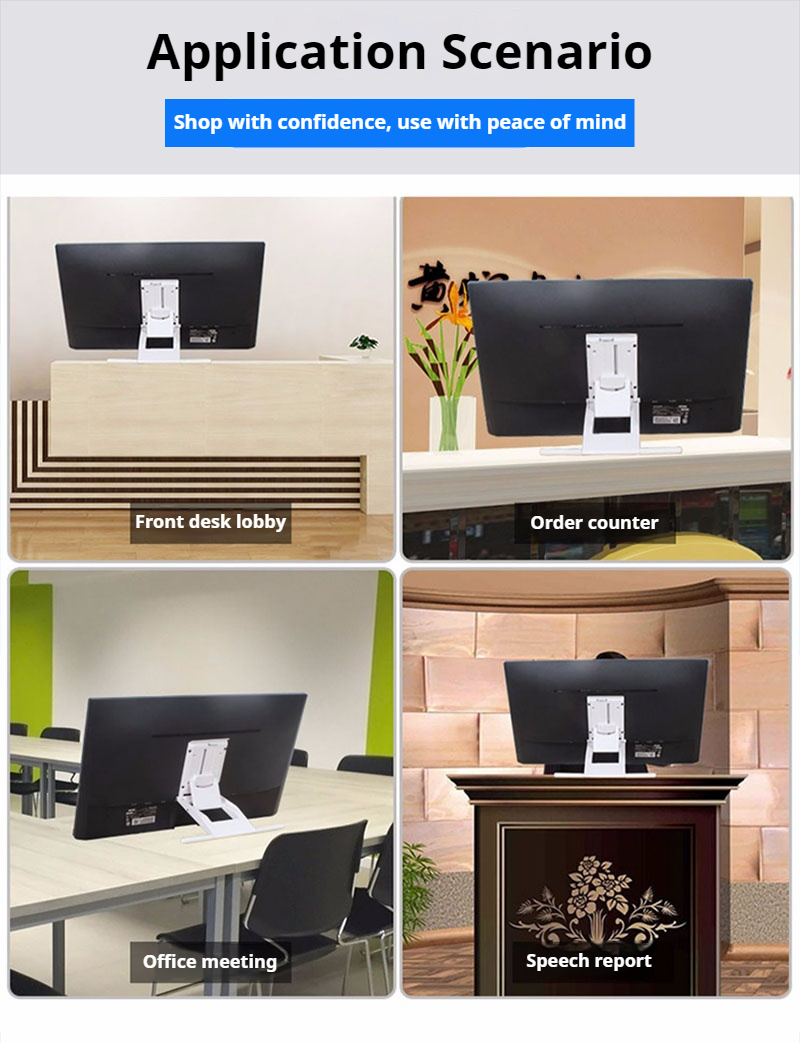 Folding universal monitor stand for computer base, suitable for 14-27 ...