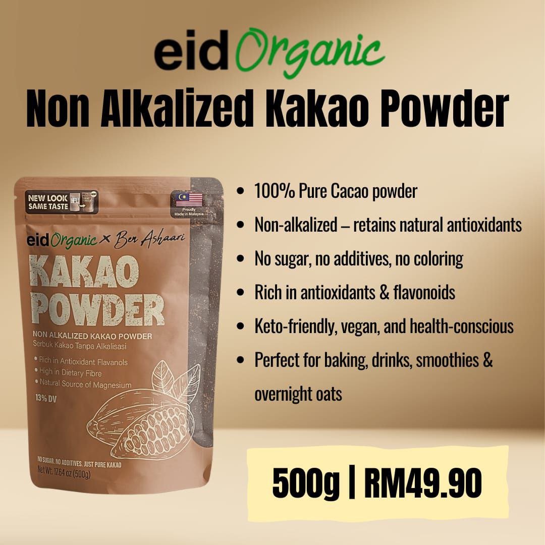 Kakao Powder Non Alkalized / Cacao Powder Non Alkalized by Eid Organic💯 ...