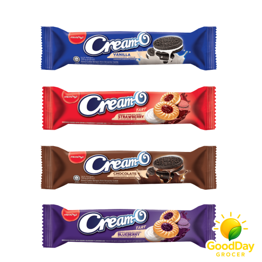 120g Munchy's Cream-O Vanilla / Chocolate / Strawberry / Blueberry ...