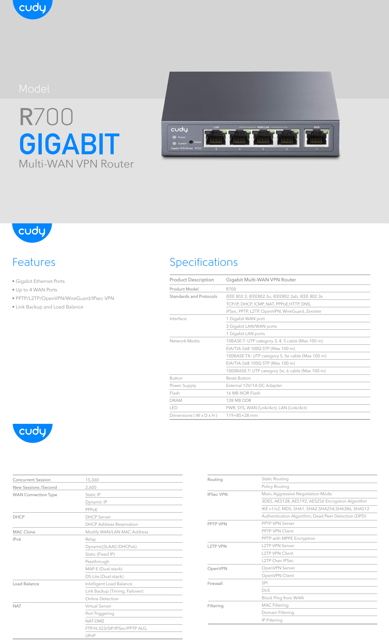 Cudy R700 Gigabit Multi-WAN Router | Shopee Malaysia