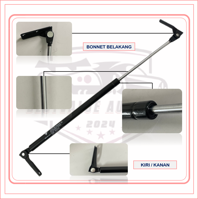 TOYOTA UNSER 1996 REAR BONNET DAMPER BOOT ABSORBER GAS SPRING SET ...