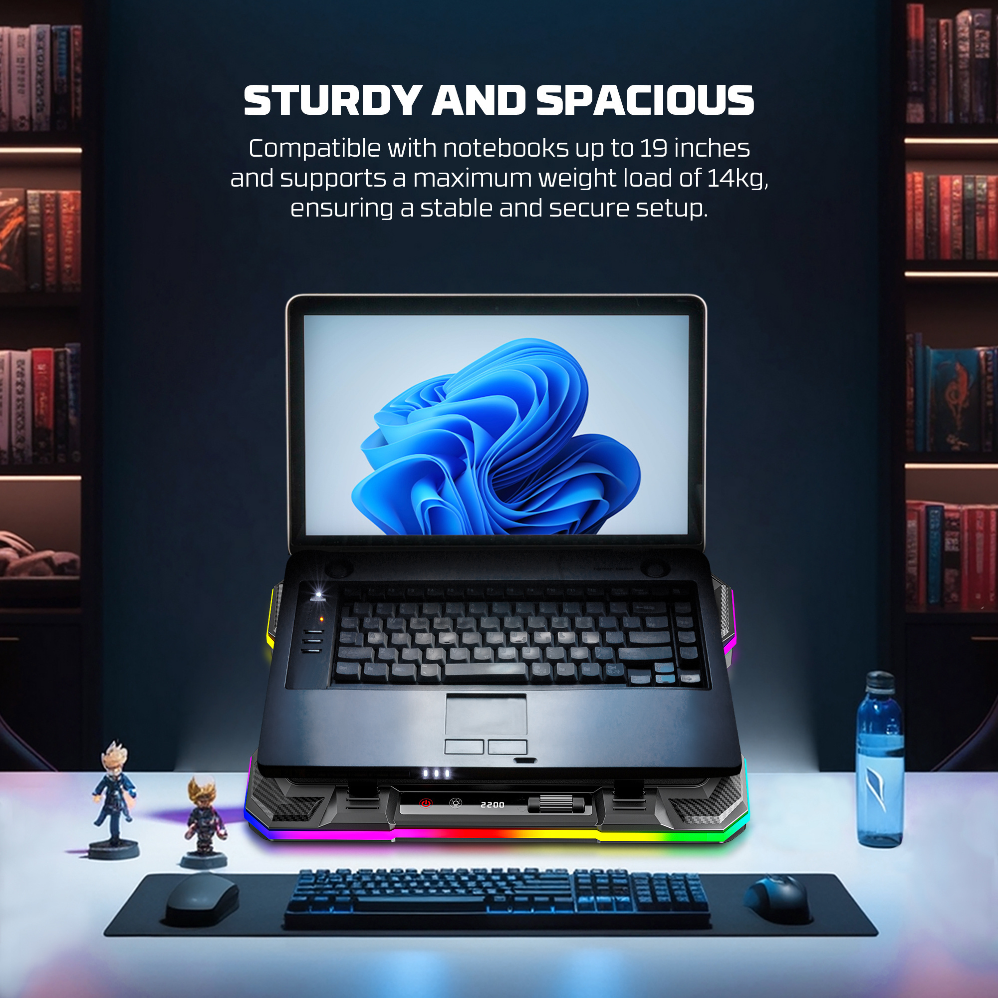 FANTECH NC14,NC21,NC22 GAMING NOTEBOOK COOLER | Shopee Malaysia