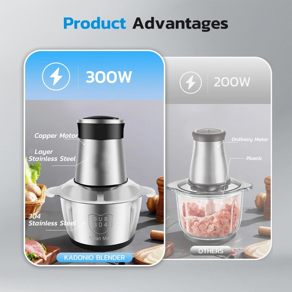 [3-Pin Plug] Toshiba Meat Grinder Electric Blender Garlic Chopper Food ...