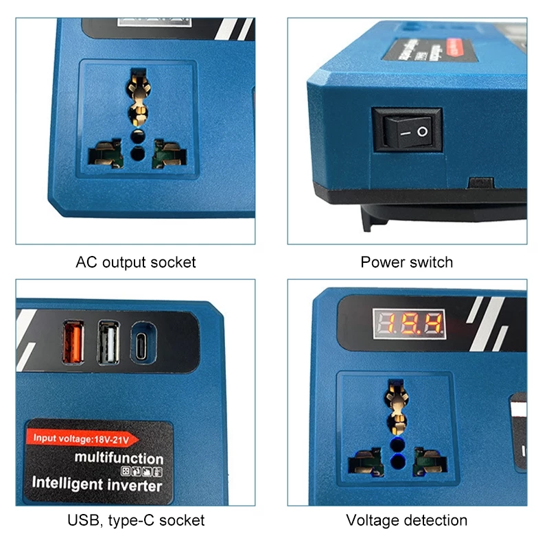 【Ready Stock】Portable Makita Power Inverters for 20V Battery Inverter ...