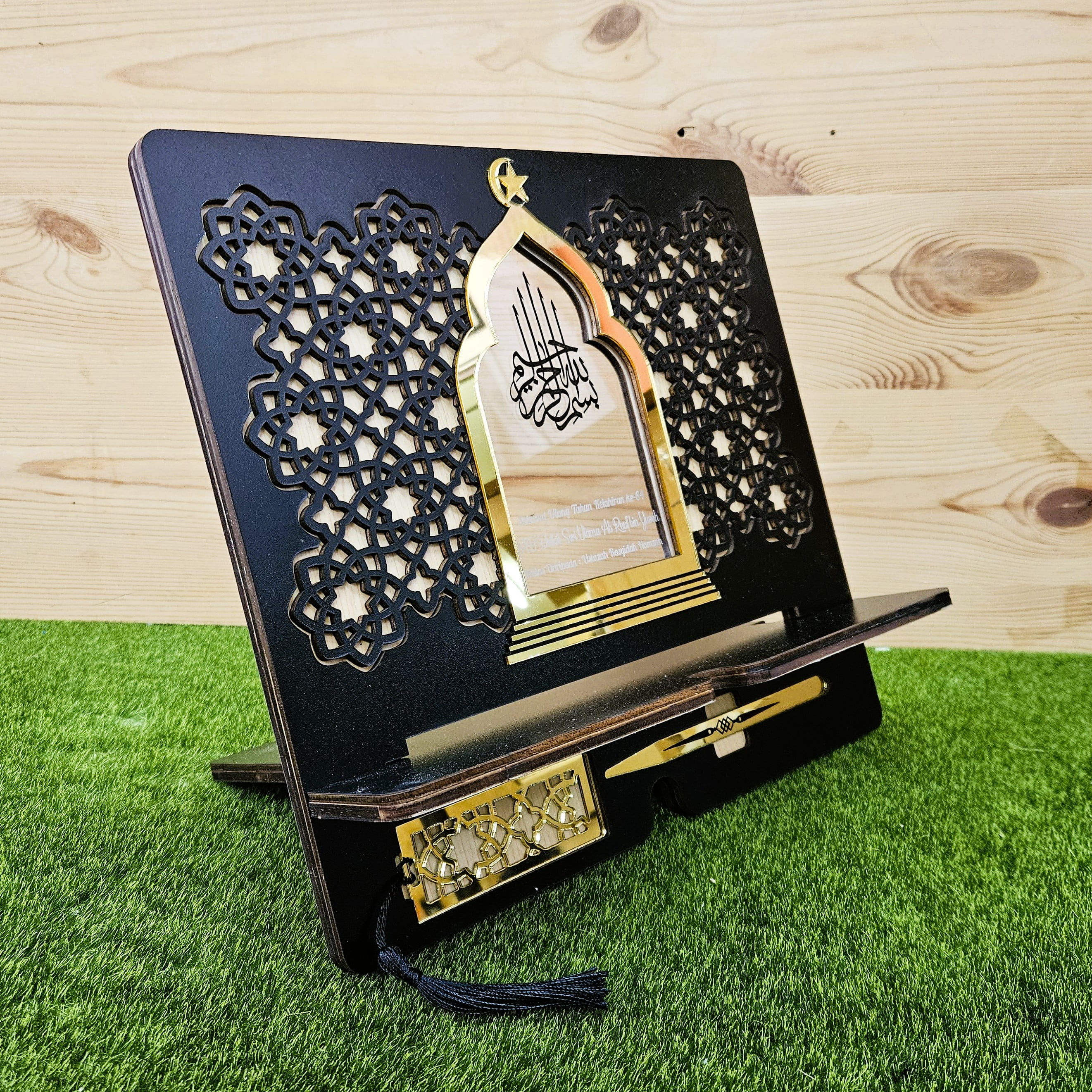 Laser Ukir Studio Rehal Hibrid Special Edition Black Pine Gold Wooden ...
