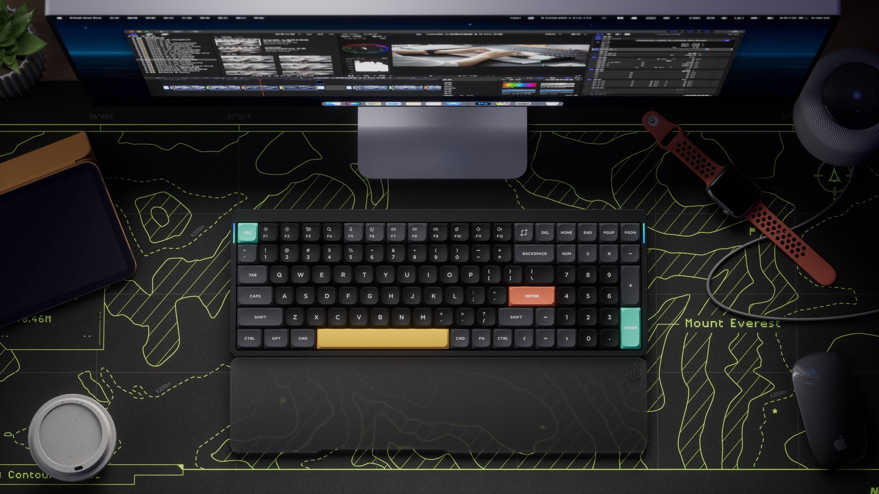 NuPhy Air96 V2 Wireless Mechanical Keyboard Bluetooth 5.1 2.4G USB-C ...