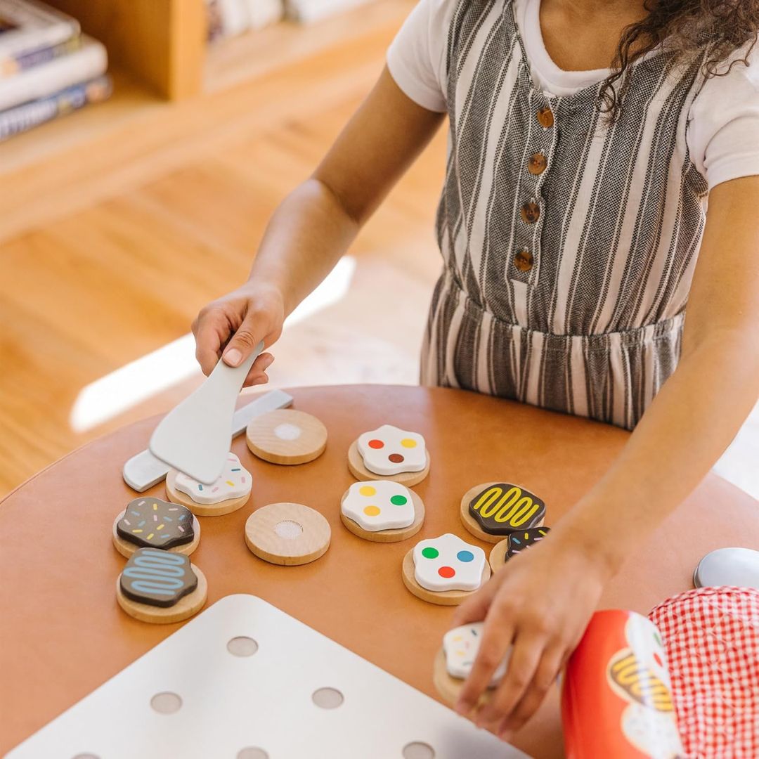 Melissa & Doug Slice & Bake Cookie Play Set - Wooden Play Food, Age 3 ...