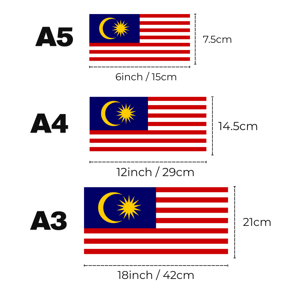 Car Magnet Malaysia Flag Bendera Merdeka Car Accessories Car Sticker ...