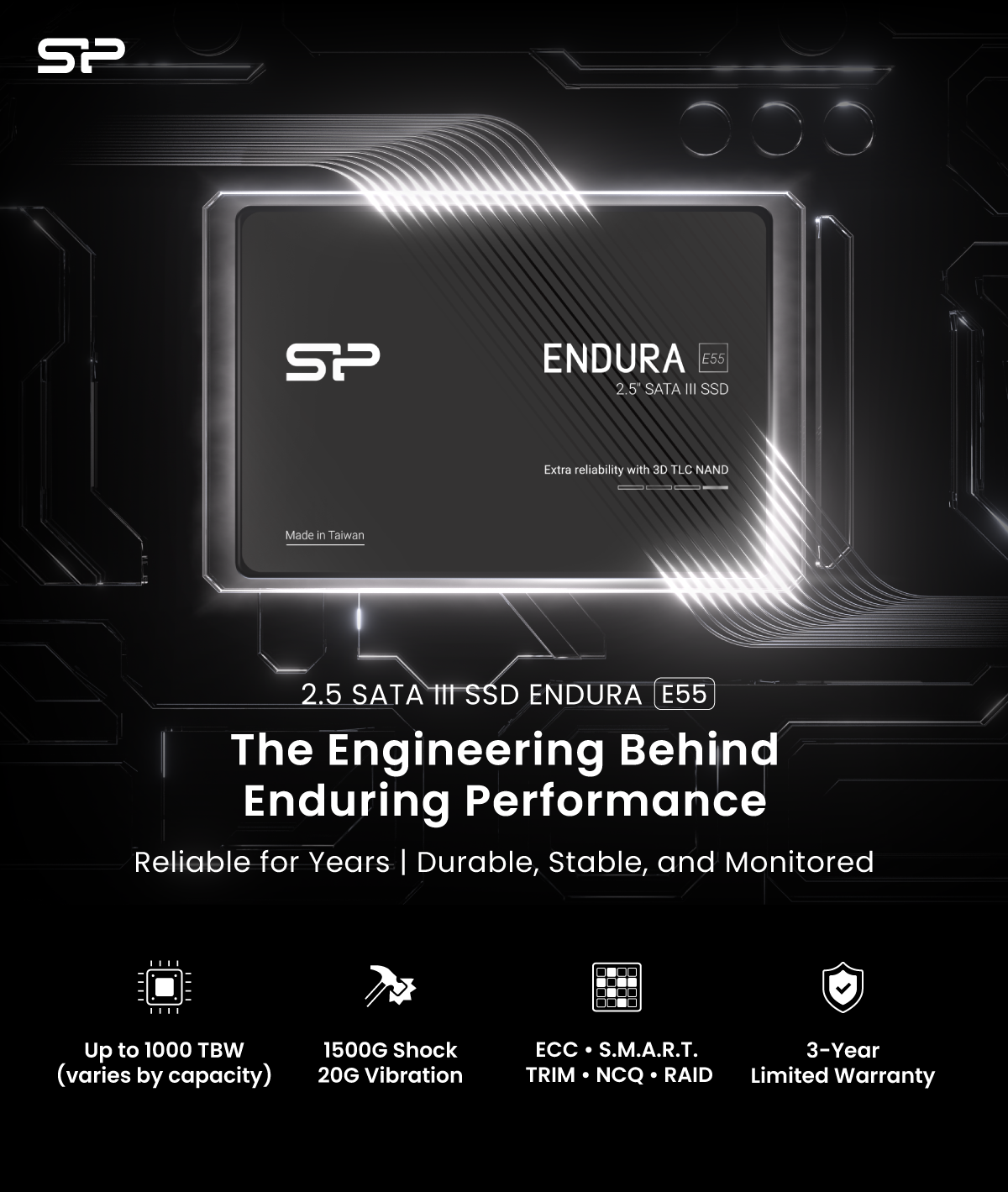 Silicon Power Endura E55 3D TLC 2.5 SATA3 SSD For PC Desktop Laptop ...