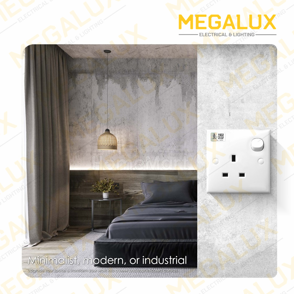 【SIRIM 】Power Wall Plug 13A Switch Socket Outlet SoCket Plug 3 Pin Plug ...